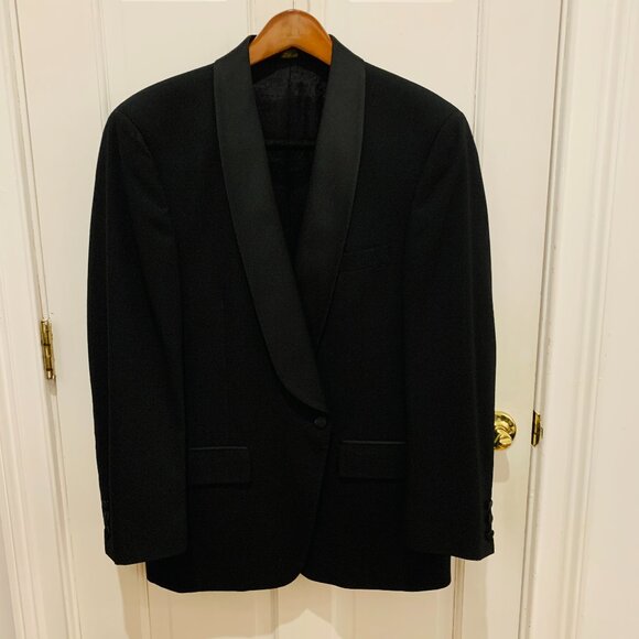 Dior | Suits & Blazers | Christian Dior Wool Black Tuxedo Formal Suit ...